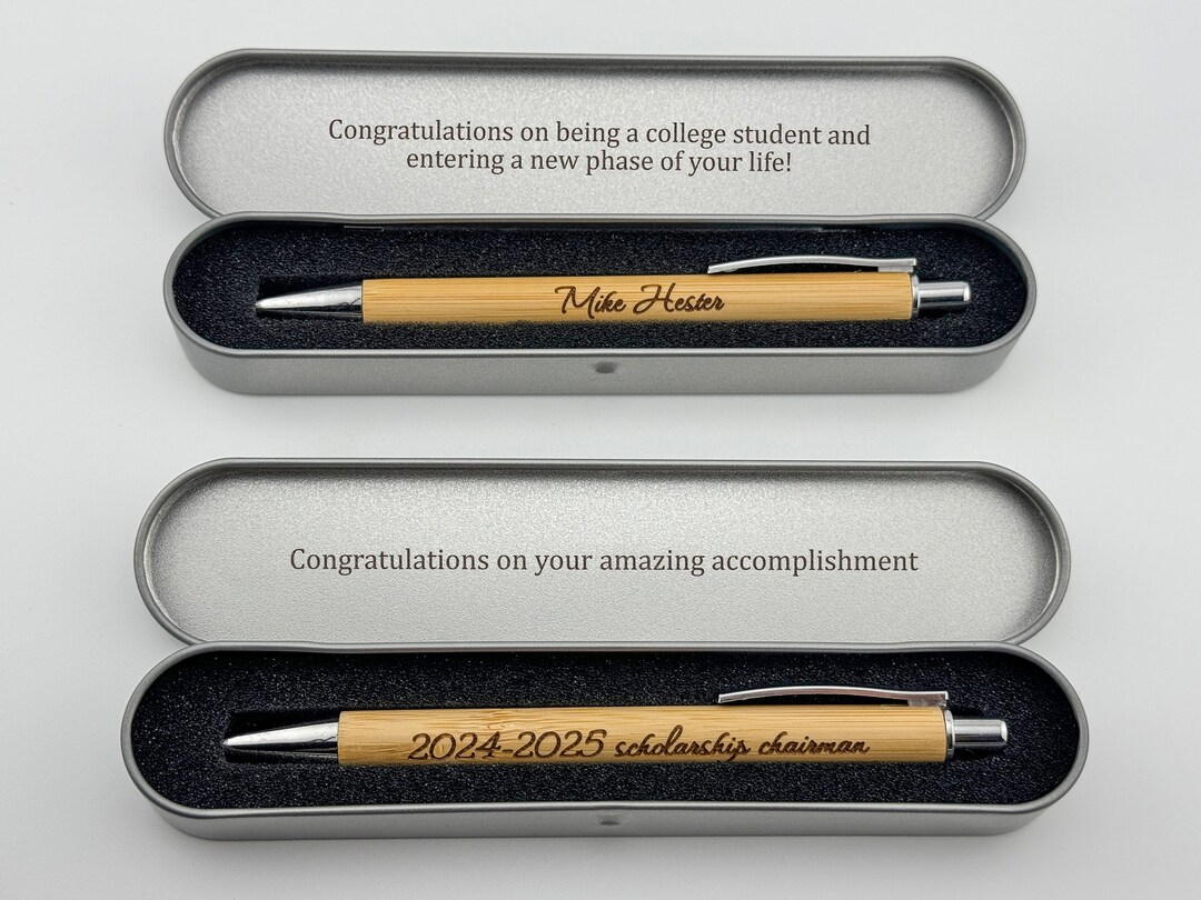Personalized Bamboo Pen, Graduation Gift, Mentor Gift, Teacher Gift ...