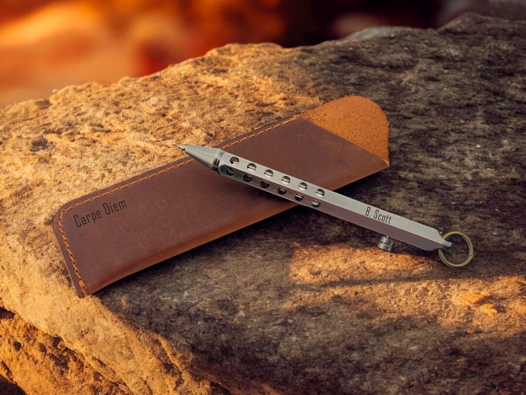 Custom Engraved Bolt Action Pen | Brass & Iron Pen | Police Academy ...