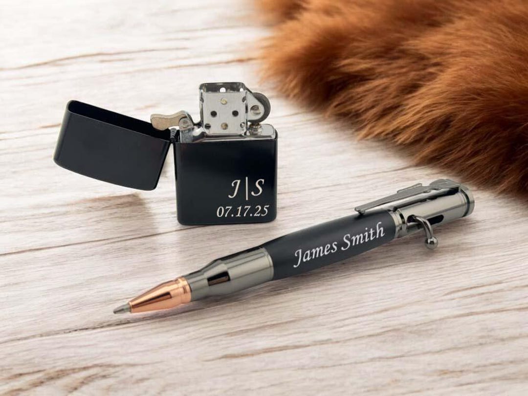 Personalized Lighter and Bullet Pen Set - Memorial Day Gift for Him ...