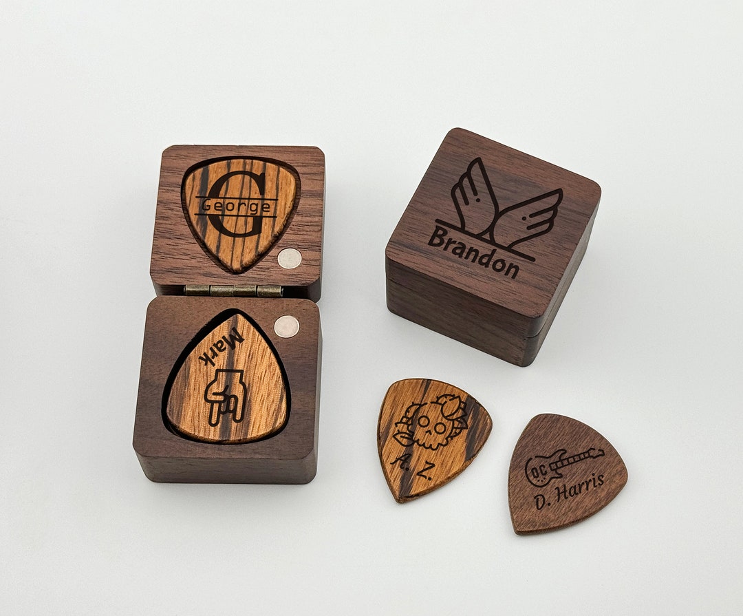 Customized Wooden Guitar Picks, Music School Graduation Gift ...