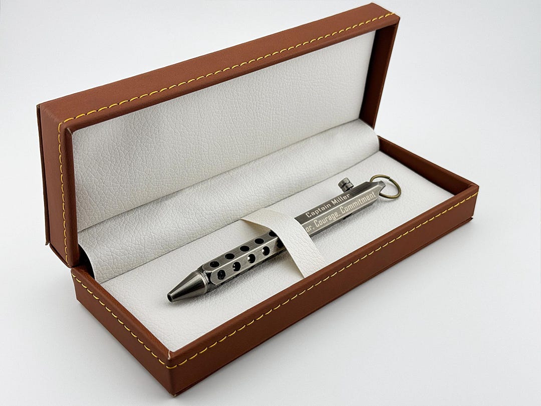 Personalized Bolt Action Pen – Brass Military Pen – Gift for Soldier ...