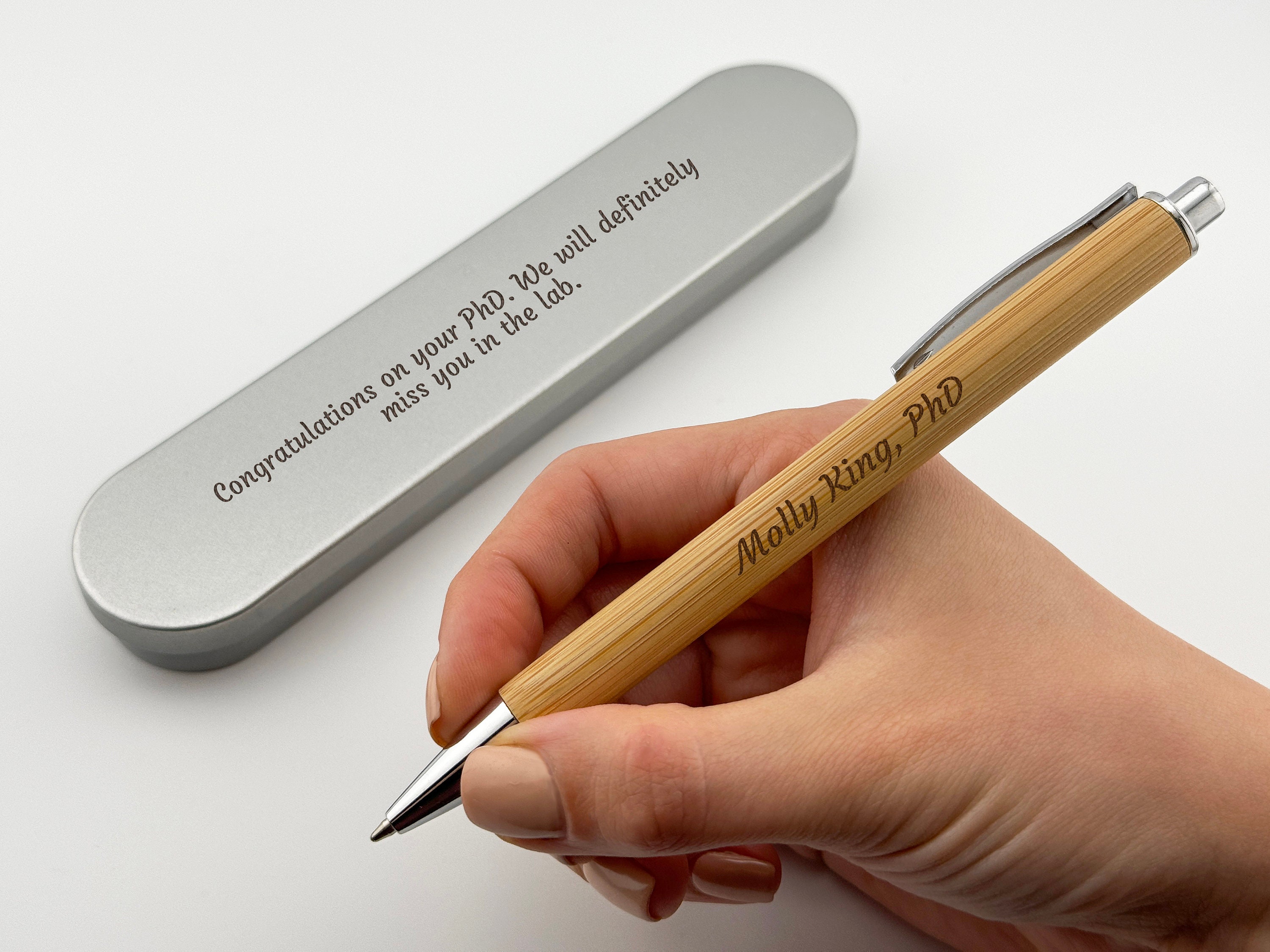 Personalized Bamboo Pen, Graduation Gift, Mentor Gift, Teacher Gift ...