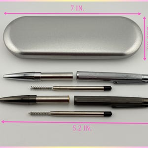 Personalized Ribbed Ball Pen Set, Custom Pen Set, CPA Gift, Gift for ...