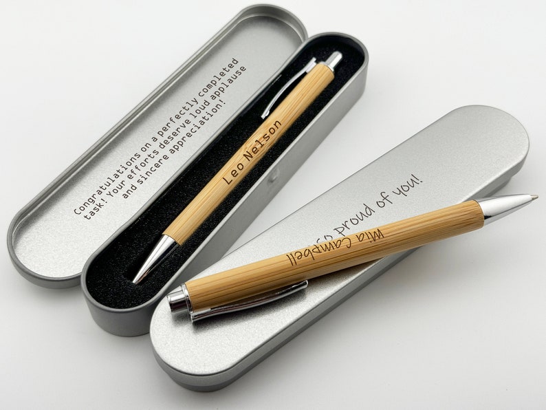 Personalized Bamboo Pen, Graduation Gift, Mentor Gift, Teacher Gift ...