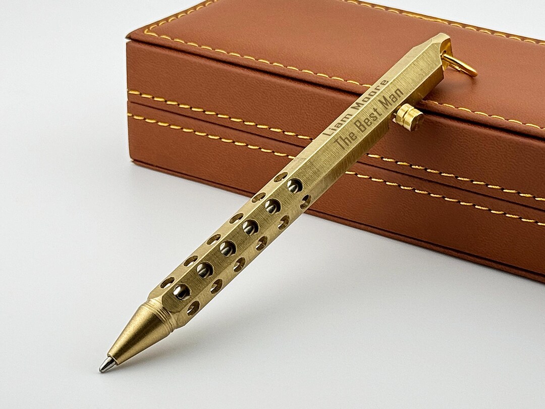 Personalized Brass and Iron Ball Pens – Engraved Military Gift for ...