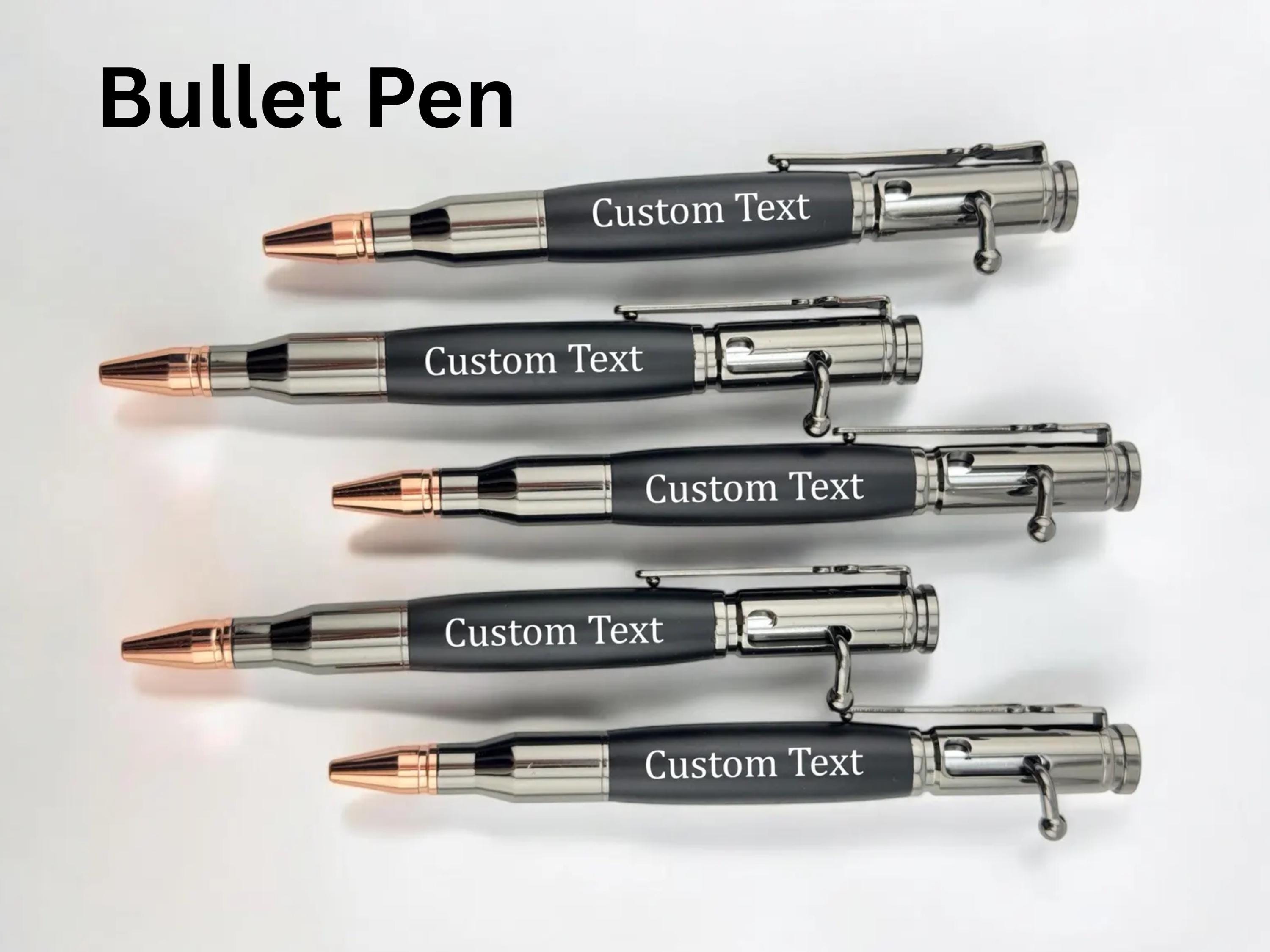 Personalized Bullet Pen Bulk | Tactical Bolt Action Pen | Military Gift ...