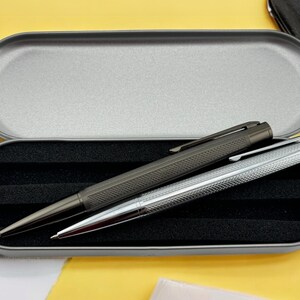 Personalized Ribbed Ball Pen Set, Custom Pen Set, CPA Gift, Gift for ...