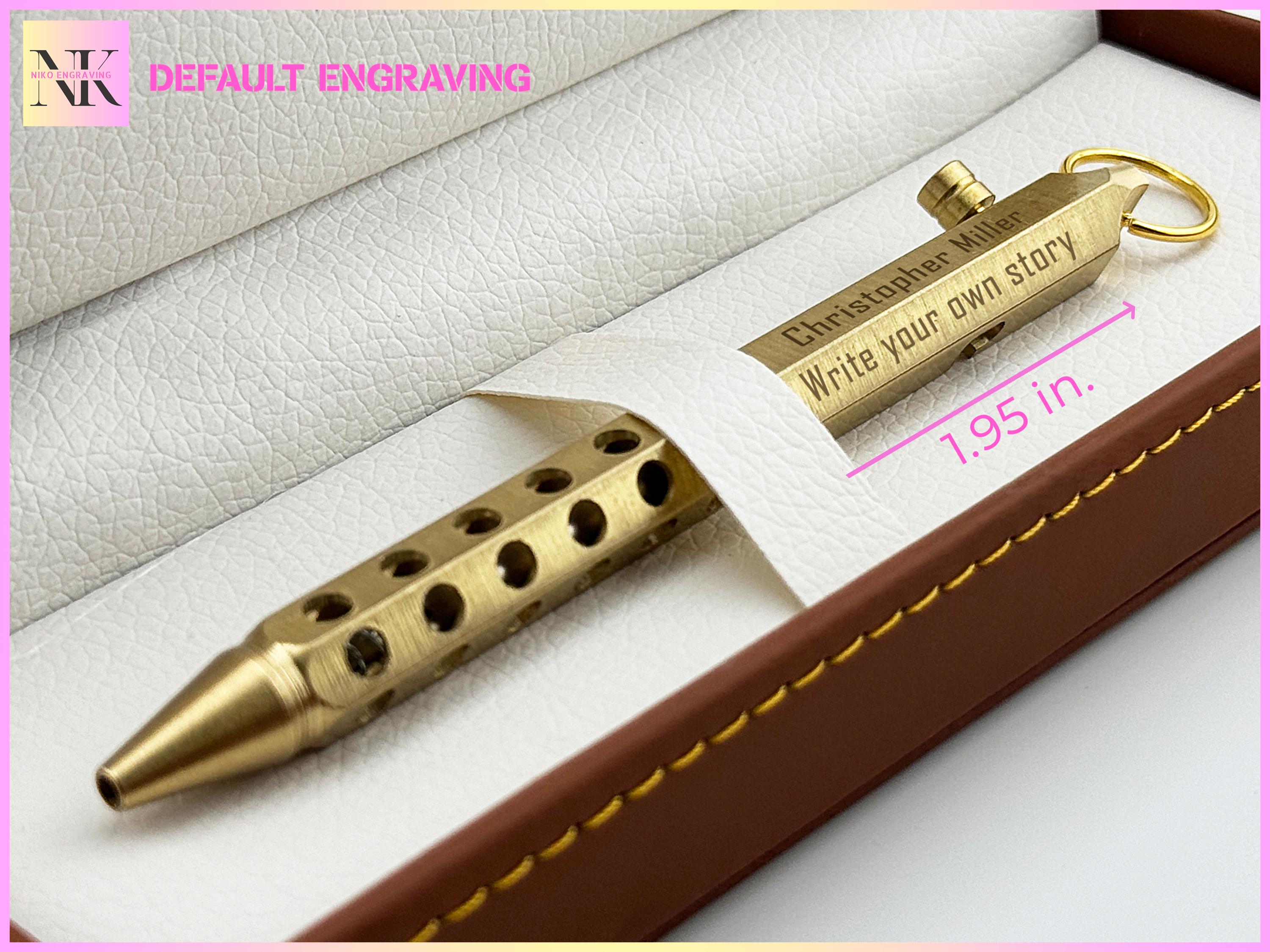 Personalized Bolt Action Pen – Brass Military Pen – Gift for Soldier ...