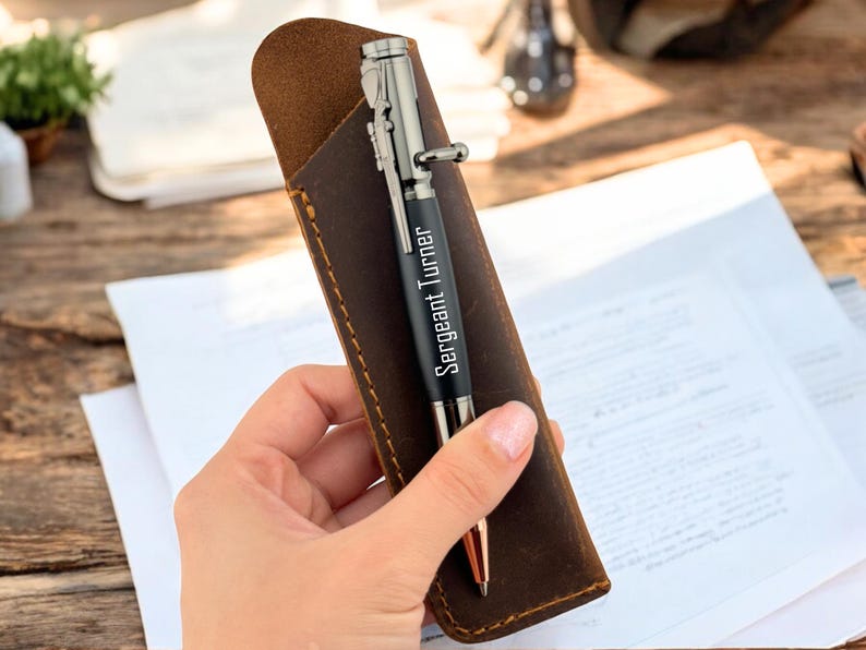 Personalized Bolt Action Bullet Pen – Laser Engraved Pen for Military ...