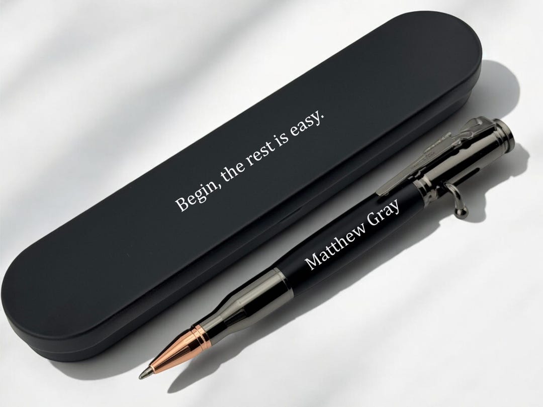 Engraved Bolt Action Pen | Veterans Day Gift | Personalized Gift for ...