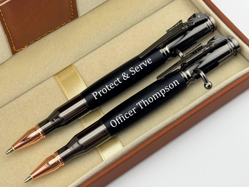 Engraved Tactical Bullet Bolt Action Pen | Veterans Day Gift for ...