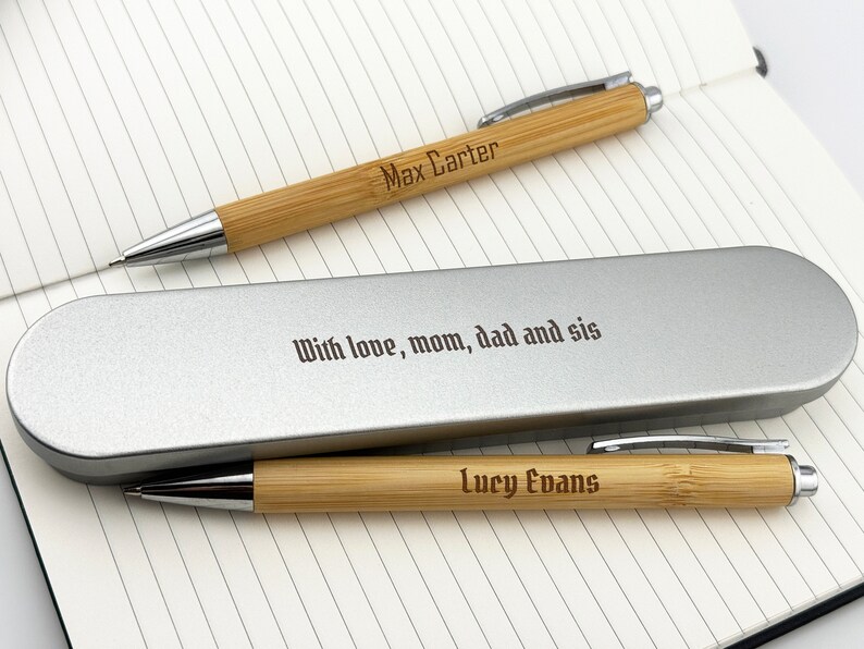 Personalized Bamboo Pen, Graduation Gift, Mentor Gift, Teacher Gift ...