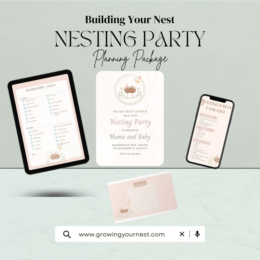 Nesting Party Planning Package - Etsy