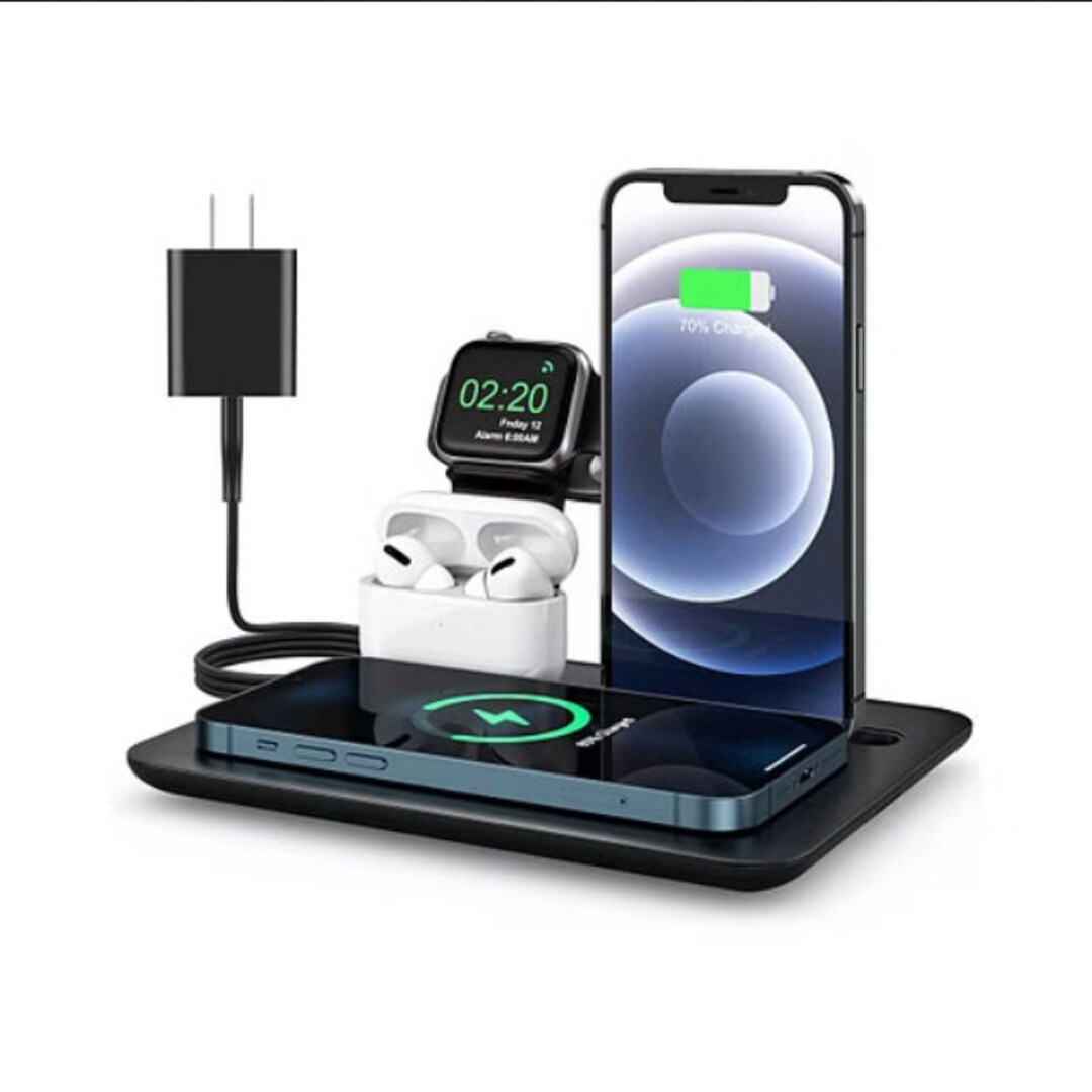 4 in 1 Fast Charge Wireless Charging Station - Etsy