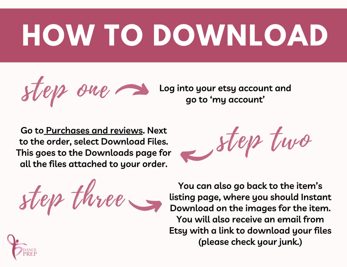 Dance Competition Planner and Checklist | Digital Download, Printable ...