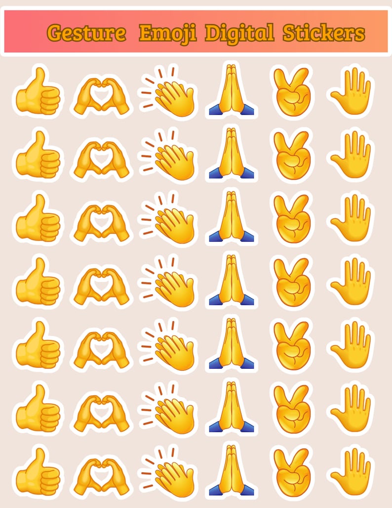 Emoji Stickers, Digital Emoji Stickers, Funny Stickers, Stickers for ...