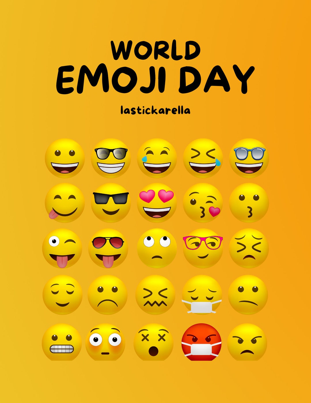 Emoji Stickers, Digital Emoji Stickers, Funny Stickers, Stickers for ...