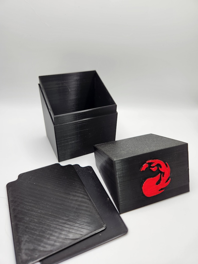 CUSTOM MTG Deck Box, 100 Card Size double Sleeved, With Symbol of Your ...