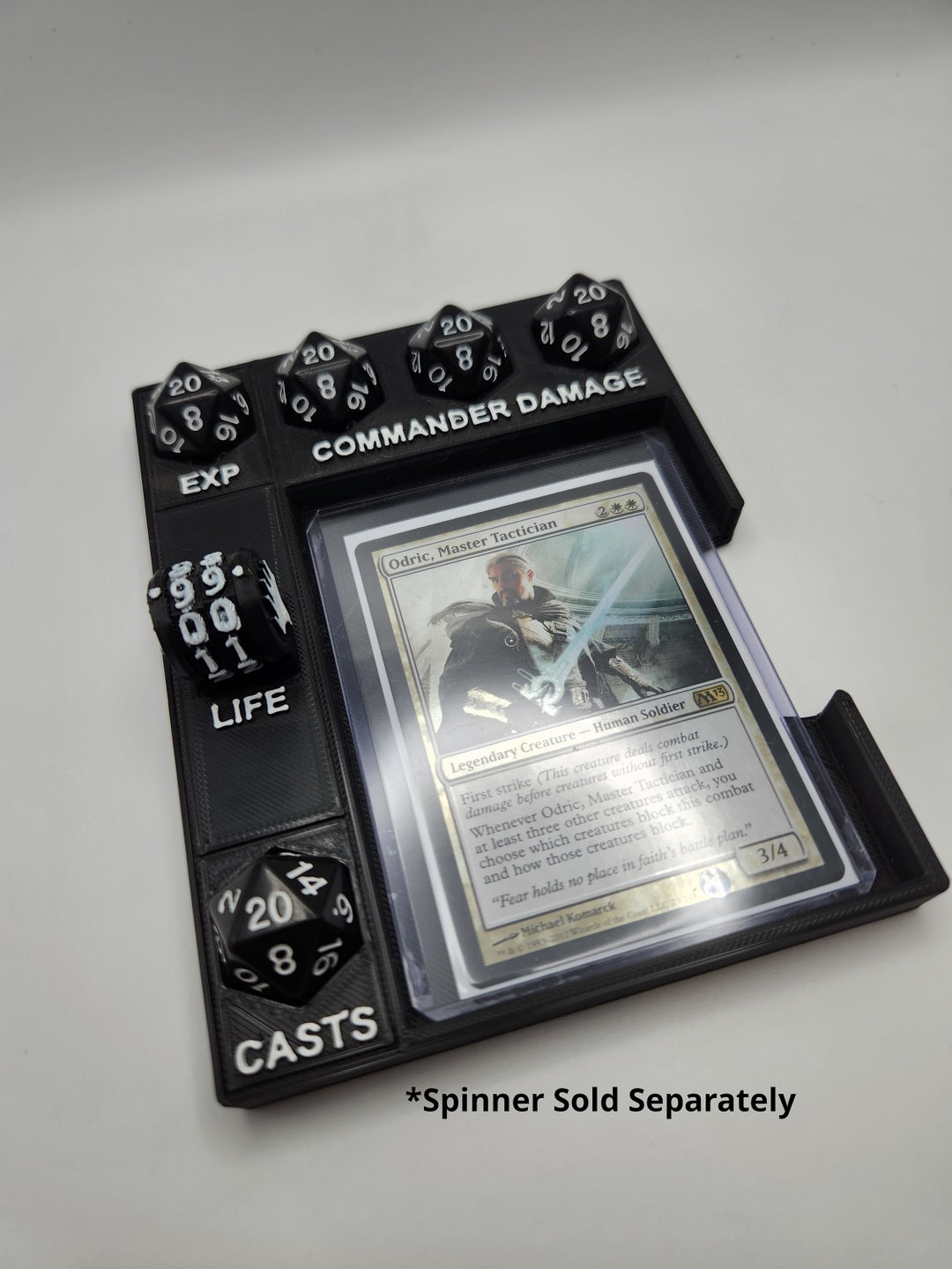 MTG Top Loader Sized EDH Commander Tray for 2-wheel Spinner spinner ...
