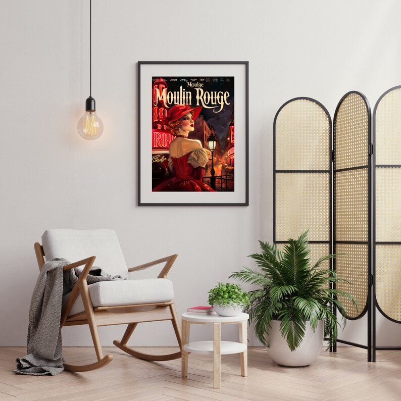 Vintage Style Moulin Rouge Poster - Add a Touch of Parisian Glamour to ...
