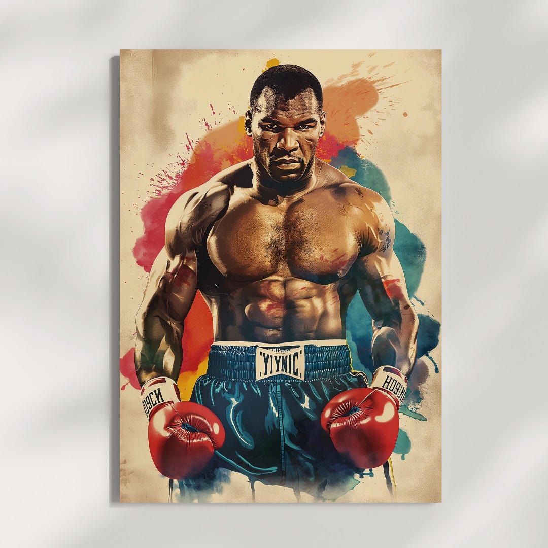 Boxing Legend Poster, Heavyweight Champion Wall Art, Sports Icon Print ...