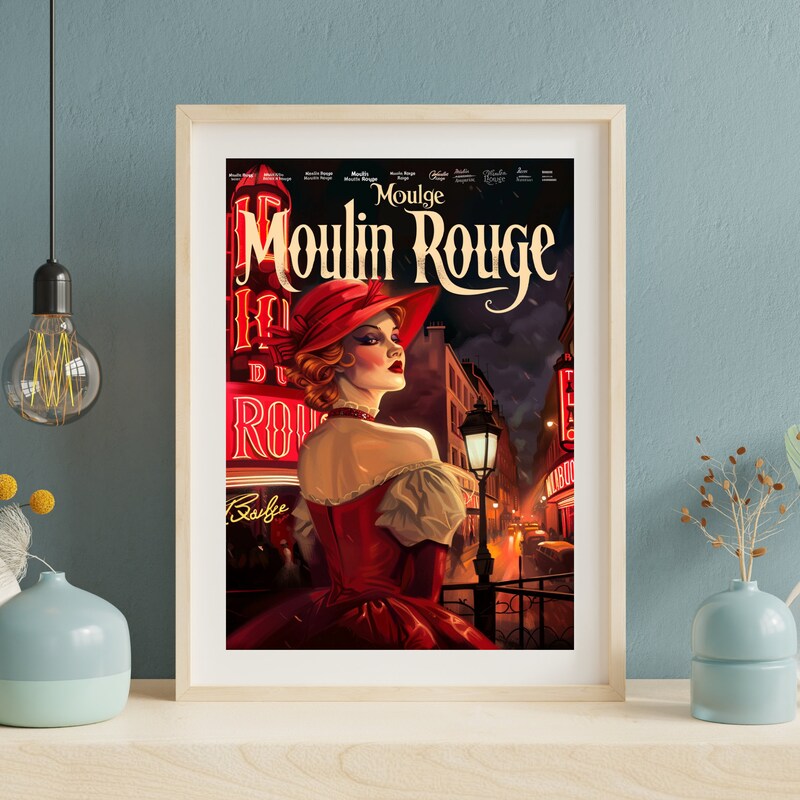 Moulin Rouge Art - Etsy UK