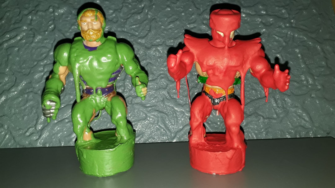 MOTU Vintage Custom: Slime Pit Fisto & Tri-klops 80s Masters Universe ...