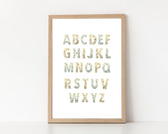 Picture Alphabet Poster | Educational | Homeschool | Classroom - Etsy