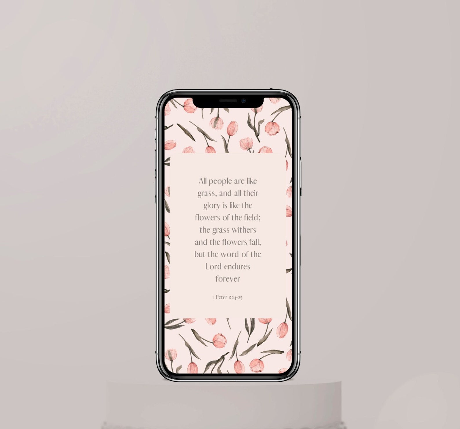 1 Peter 1 the Word of the Lord Stands Forever Bible Verse Phone ...