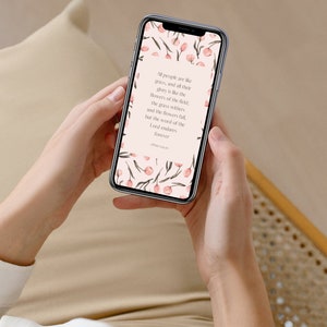 1 Peter 1 the Word of the Lord Stands Forever Bible Verse Phone ...