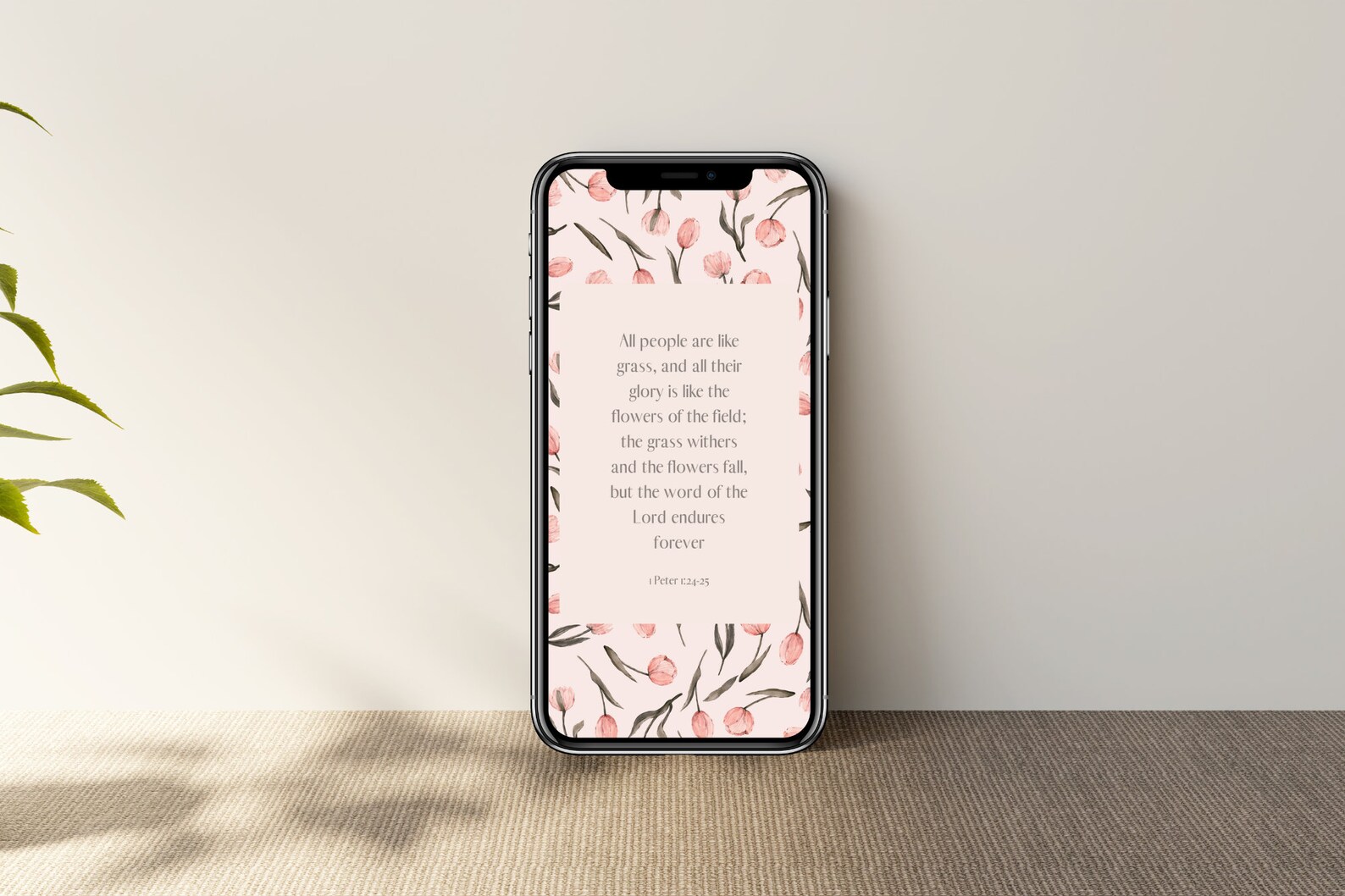 1 Peter 1 the Word of the Lord Stands Forever Bible Verse Phone ...