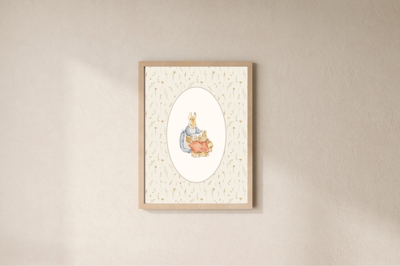 Gallery Wall Prints | Peter Rabbit | Beatrix Potter | Nursery | Set of ...