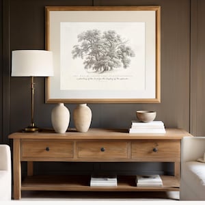 Vintage Tree Illustration With Scripture Print Download. Isaiah 61 ...