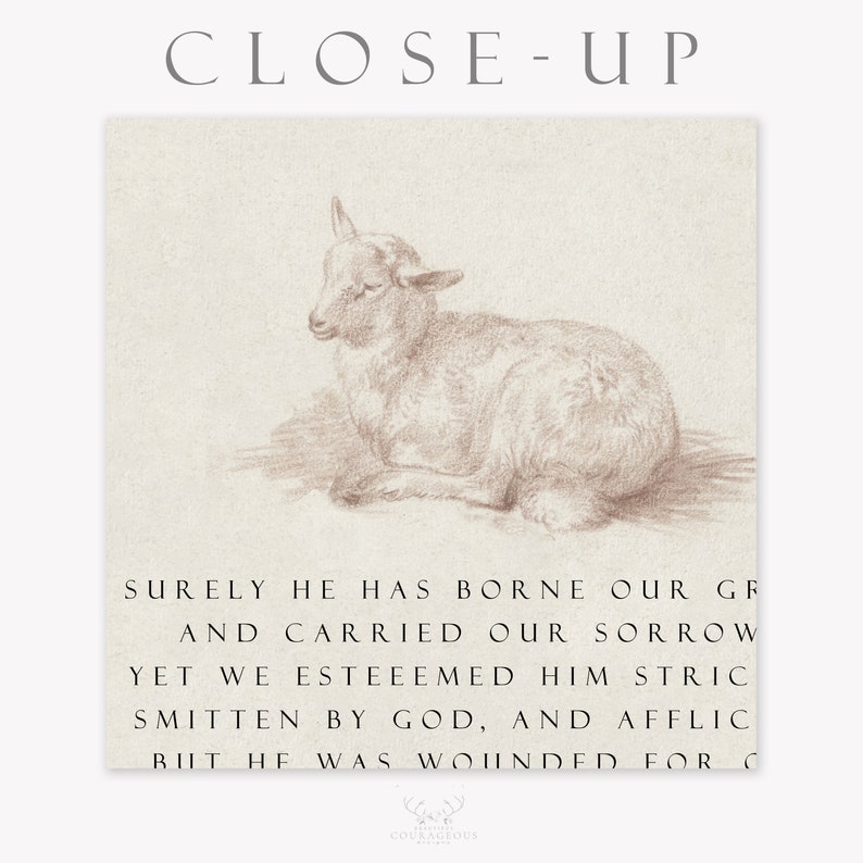 Passover Scripture Print Download. Vintage Lamb and Bible Art Print ...