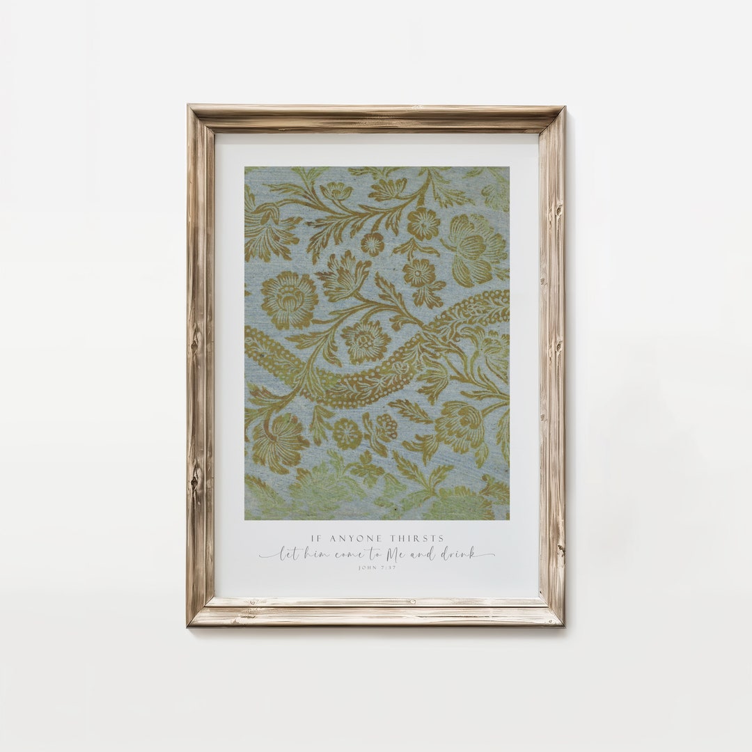 Vintage Scripture Print Download. Vintage Floral Pattern and Bible ...
