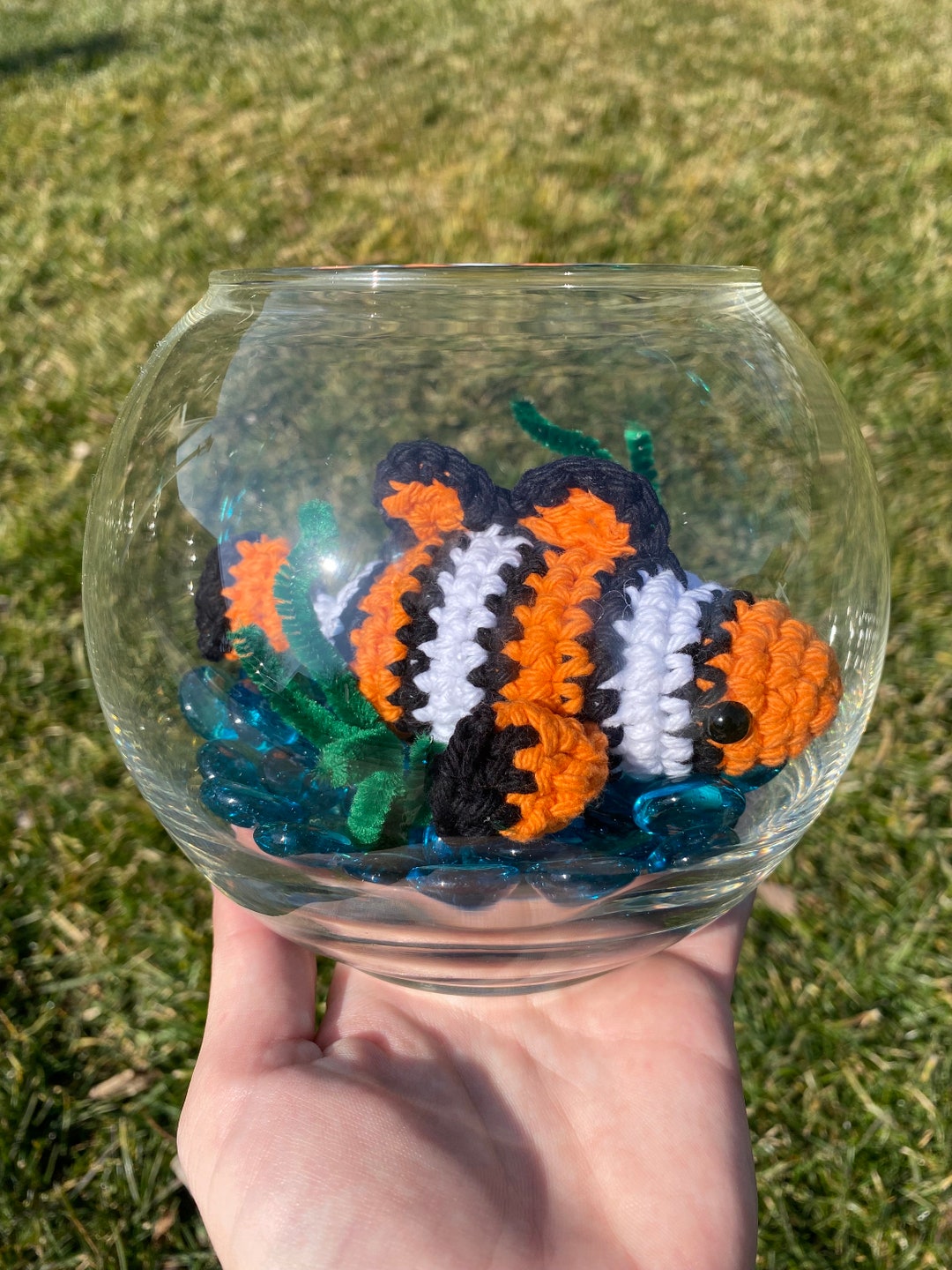 Crochet Clown Fish Bowl - Etsy