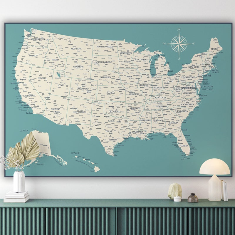 United States Map - Etsy
