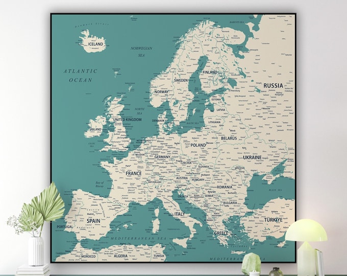 Poster, Many Sizes Available Cia Map of Europe 2004 - Etsy Canada