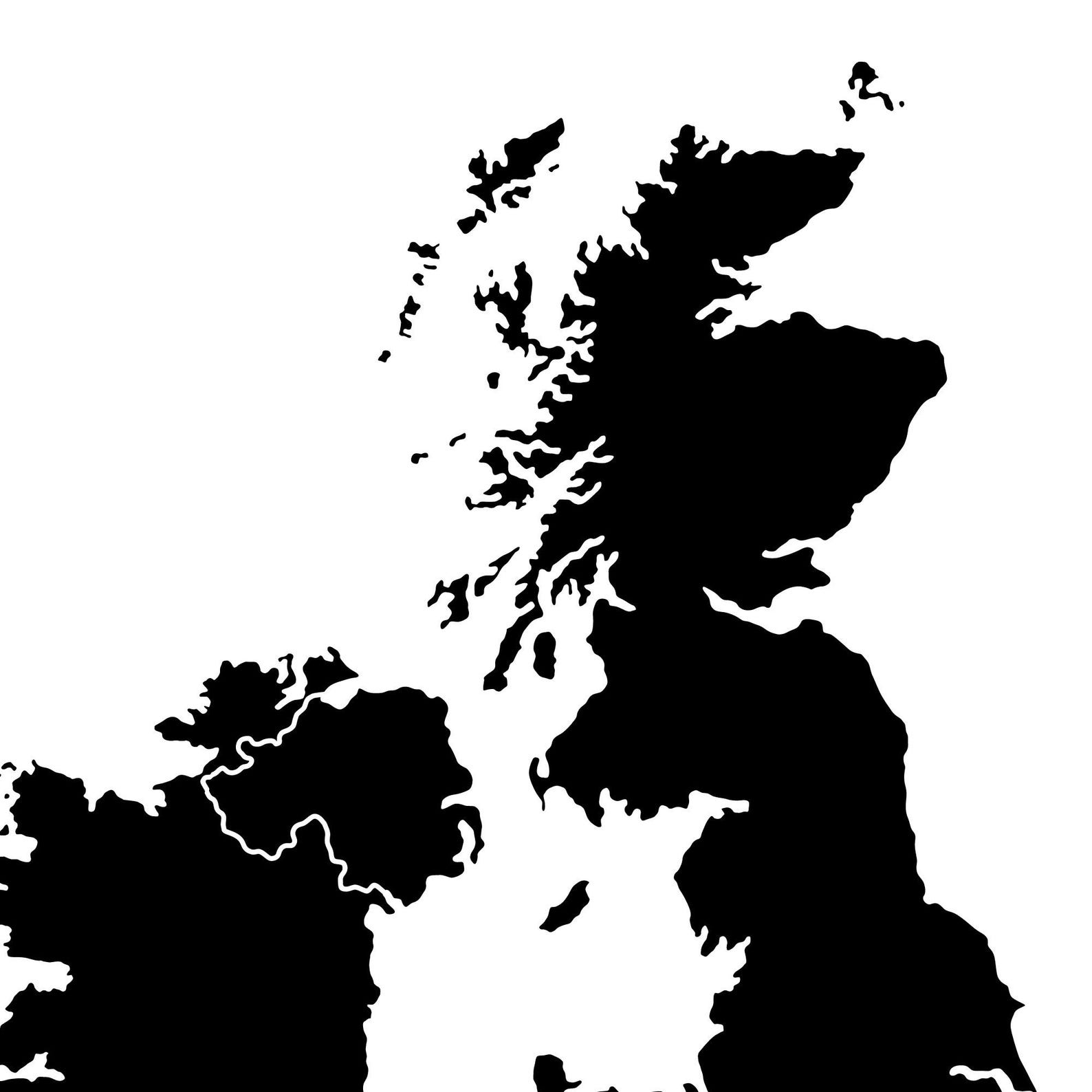 Printable Europe Map Black and White, Europe Map Contours, Map of ...