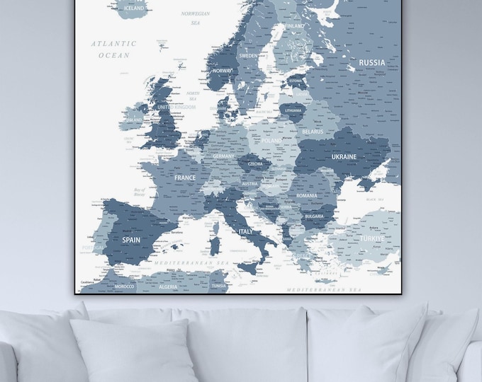 Poster, Many Sizes Available; Cia Map of Europe 2004 - Etsy Canada