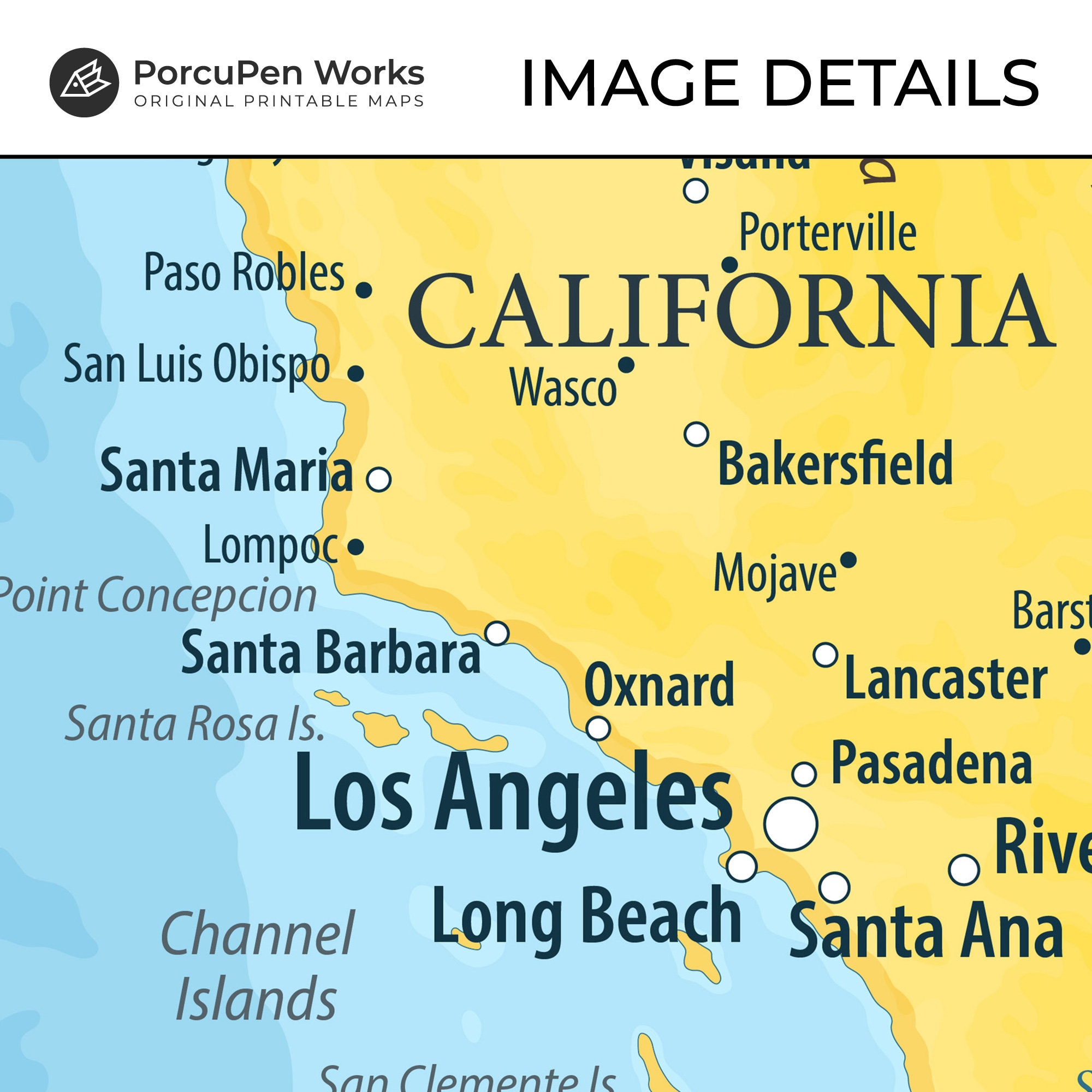 USA Map. Detailed United States Map. Styled High Resolution USA Map ...