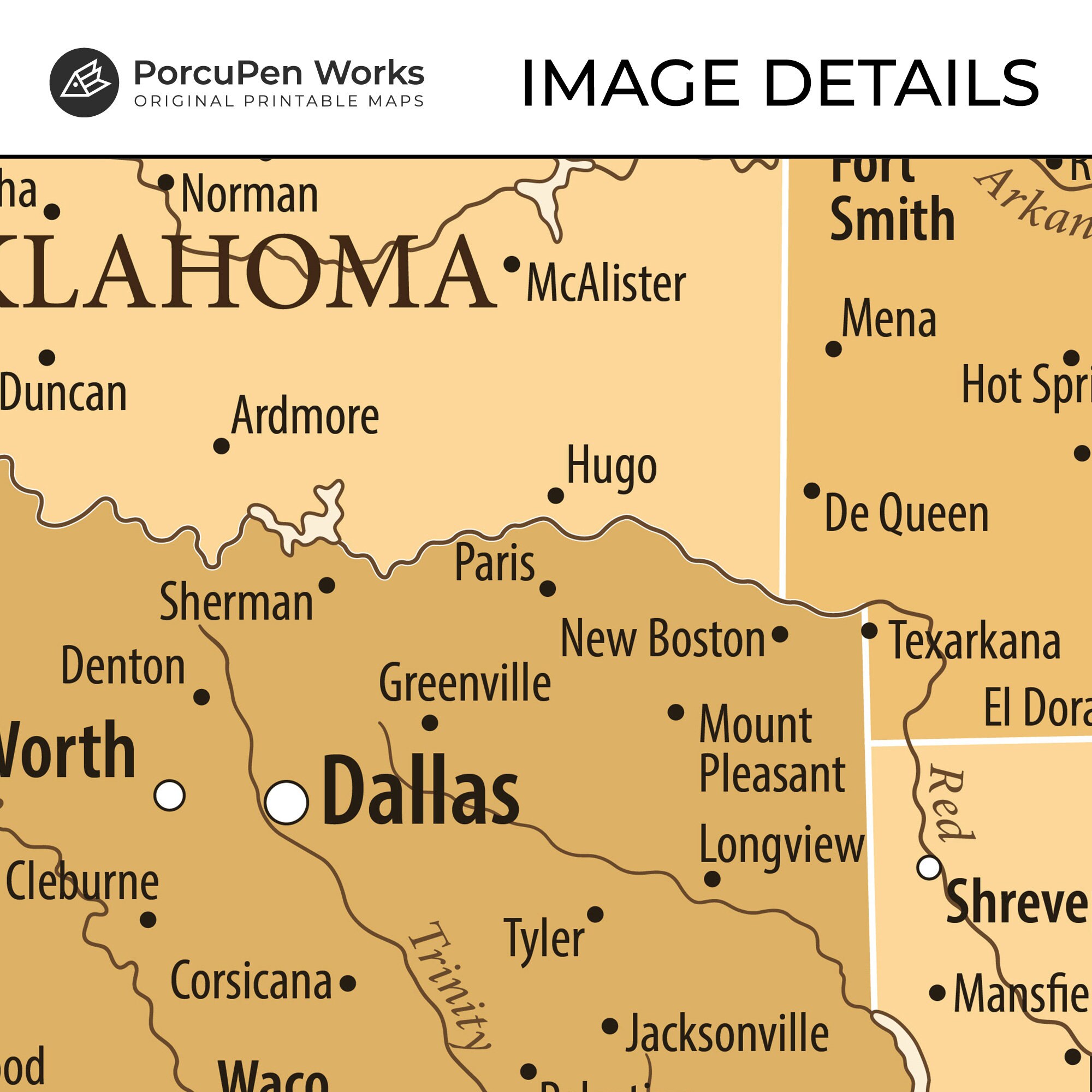 USA Map. Detailed United States Map. Styled High Resolution USA Map ...