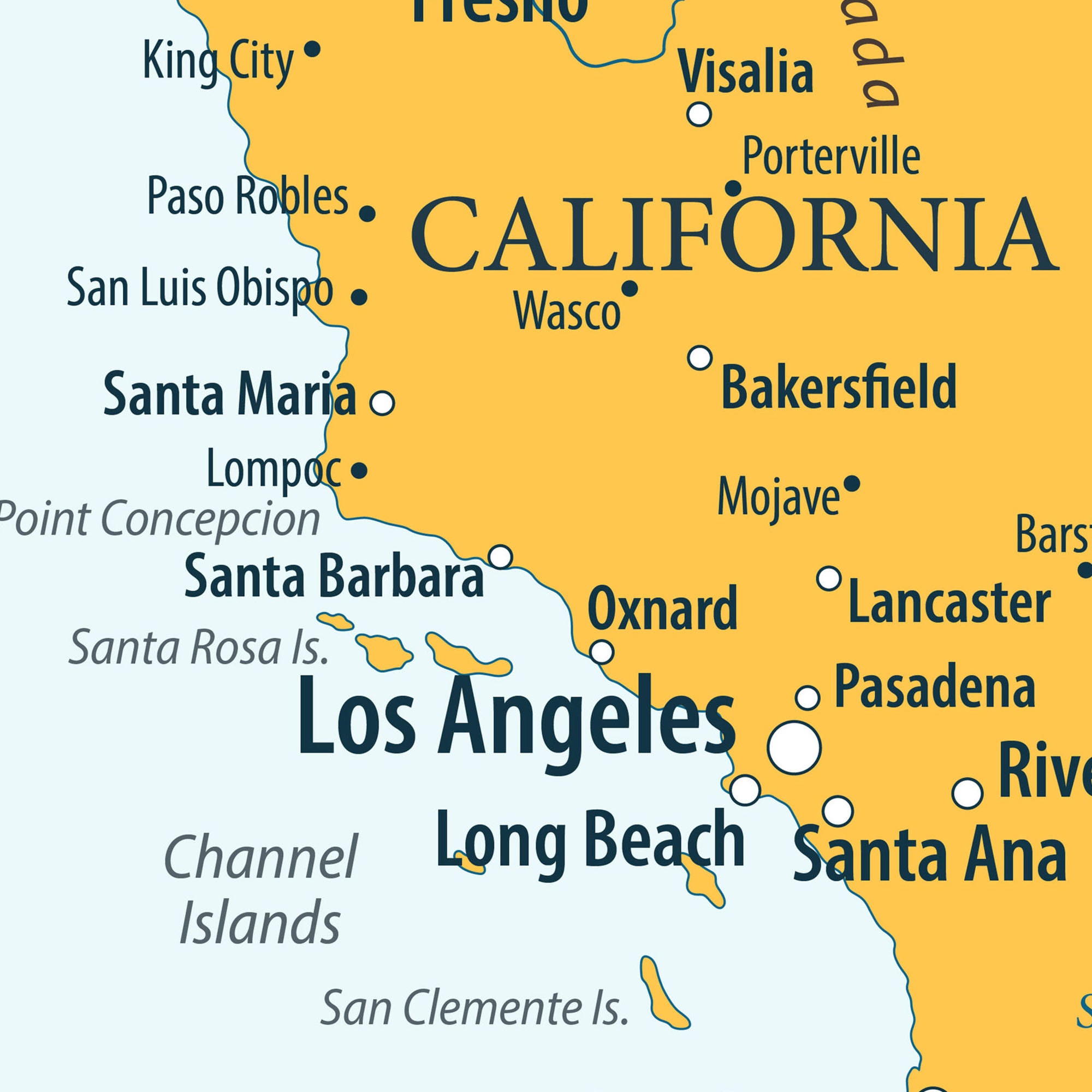 Digital Color USA Map | Detailed United States Map | USA Printable ...