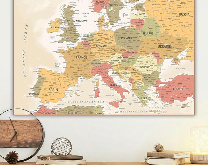 Poster, Many Sizes Available; Cia Map of Europe 2004 - Etsy Canada