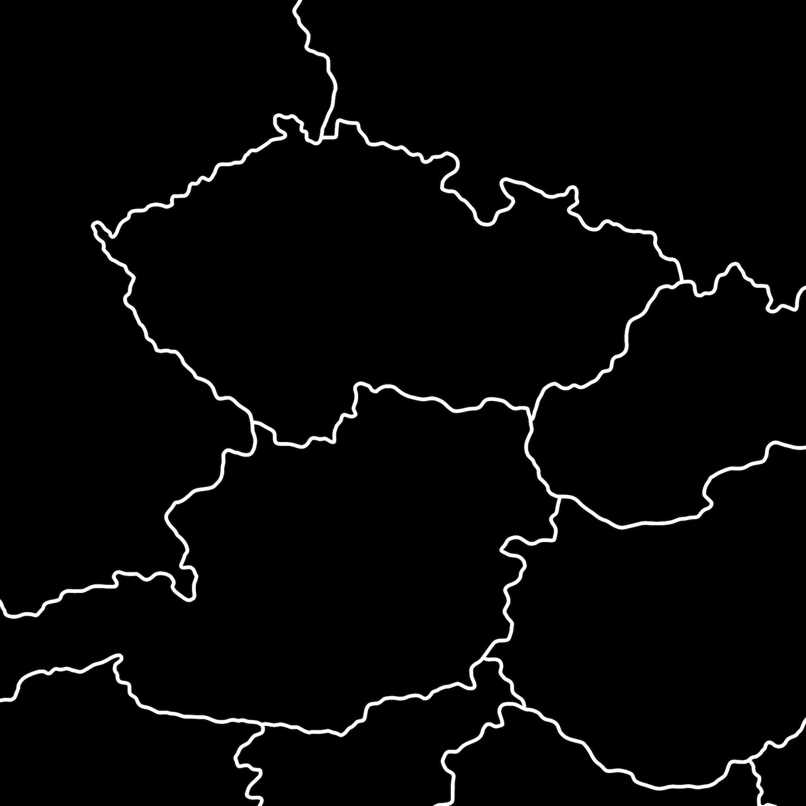 Printable Europe Map Black and White, Europe Map Contours, Map of ...