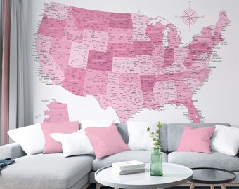 Map of USA Printable USA Map Printable Printable Usa Map Usa Map Wall ...