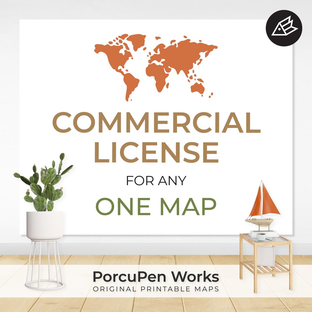 Extended Commercial License for 4 Maps: Unlimited Physical Product ...