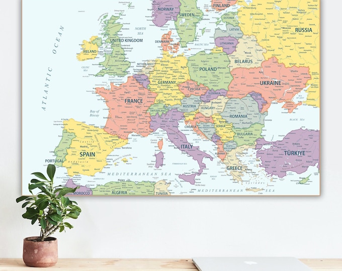 Poster, Many Sizes Available; Cia Map of Europe 2004 - Etsy Canada