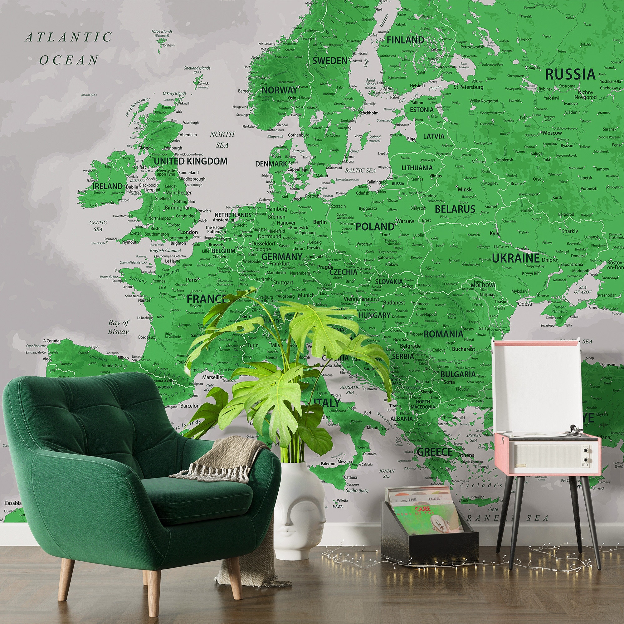 Europe Map Printable Political & Geographical Map of European Countries ...