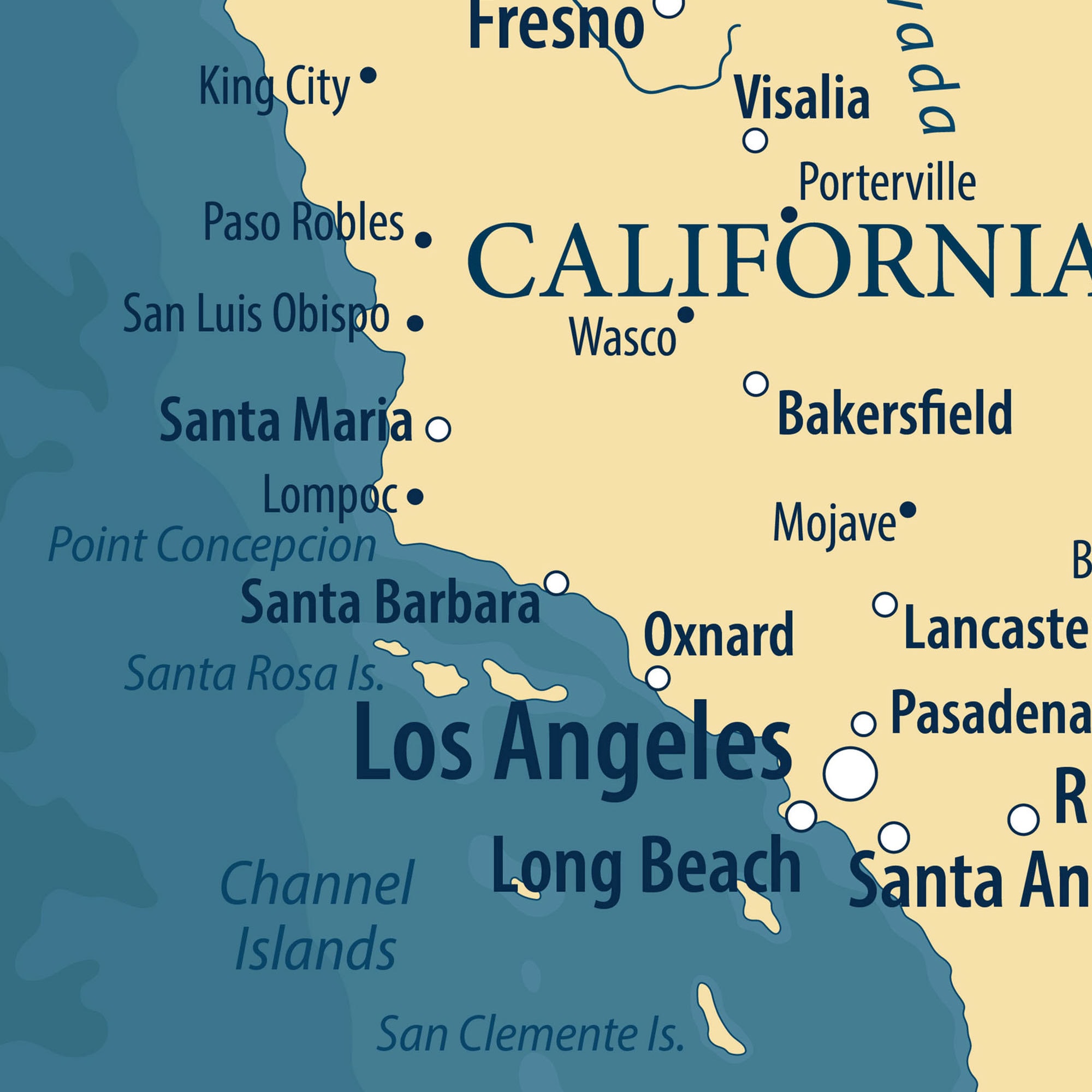 USA Map. Detailed United States Map. Styled High Resolution USA Map ...